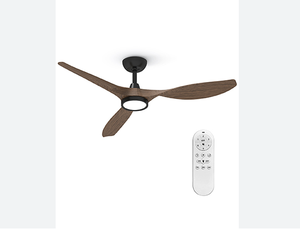 QRMOK R3 52 in. Indoor Ceiling Fan with Light and Remote, Quiet Revers ...
